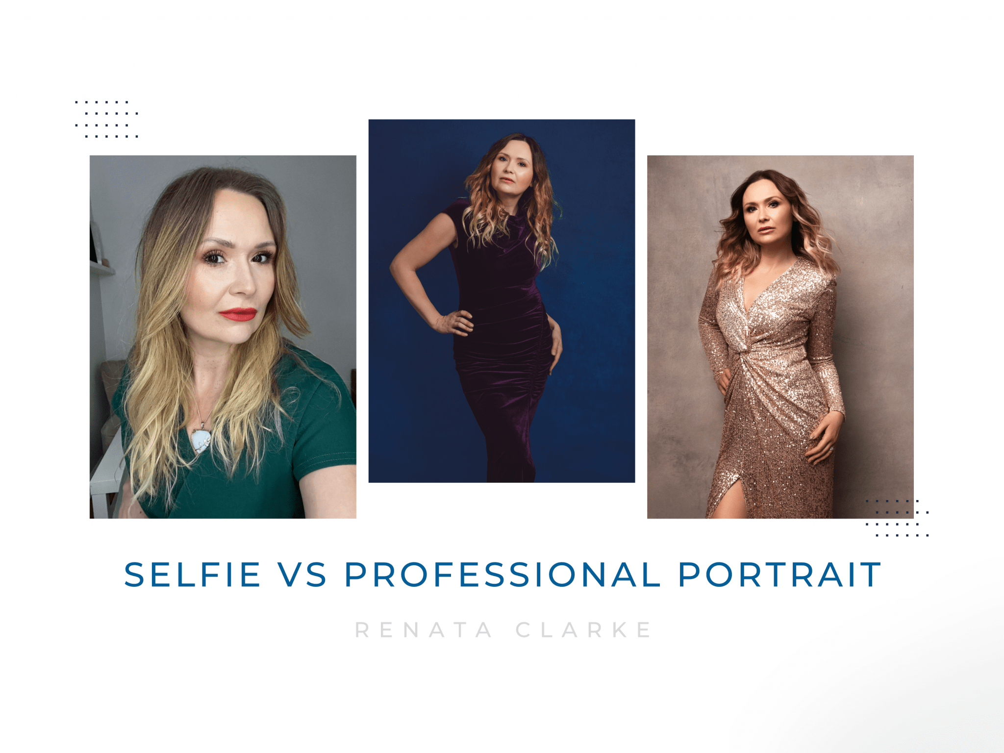 The profound difference between selfie and professional portrait
